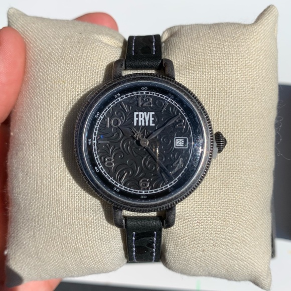 Frye | Accessories | Frye Melissa Stainless Steel Quartz Leather Watch ...